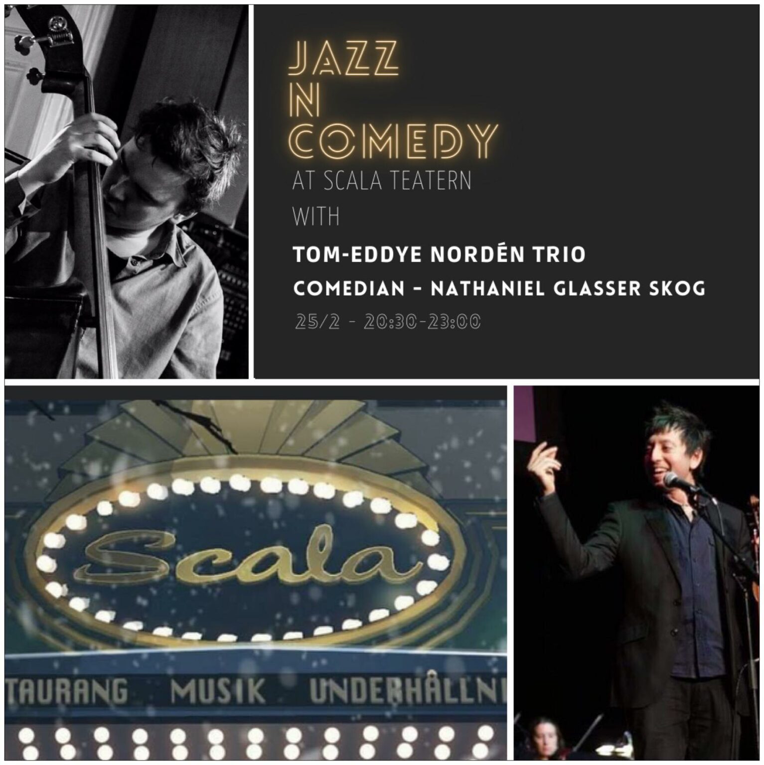 JAZZ N COMEDY - Scalateatern